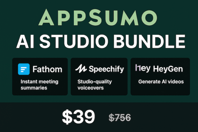 AppSumo AI Studio Bundle Review: 3 AI Tools for Just $39